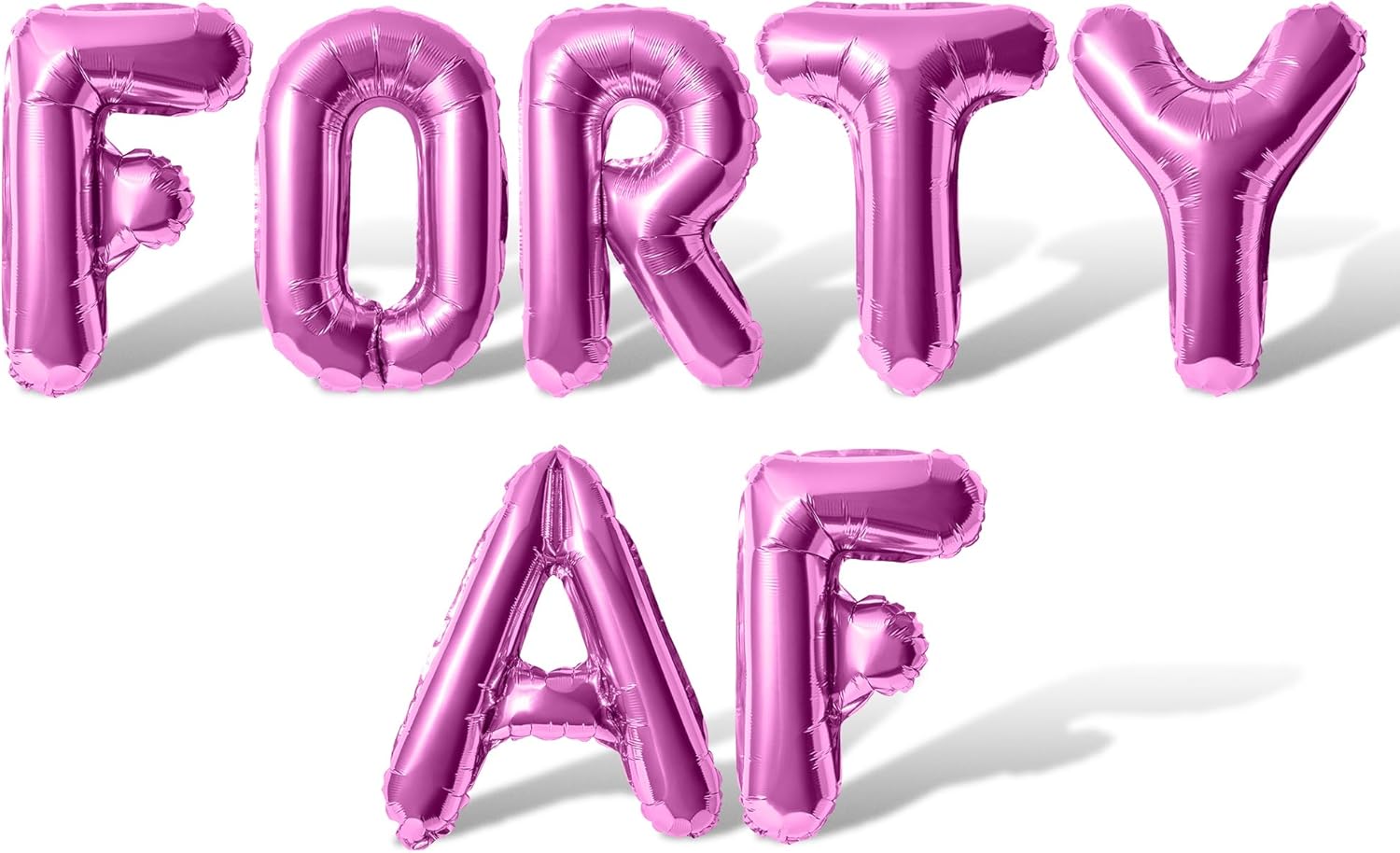 Amazon.com: Letter Balloons - FORTY AF 16" Inch Alphabet Letters Foil ...
