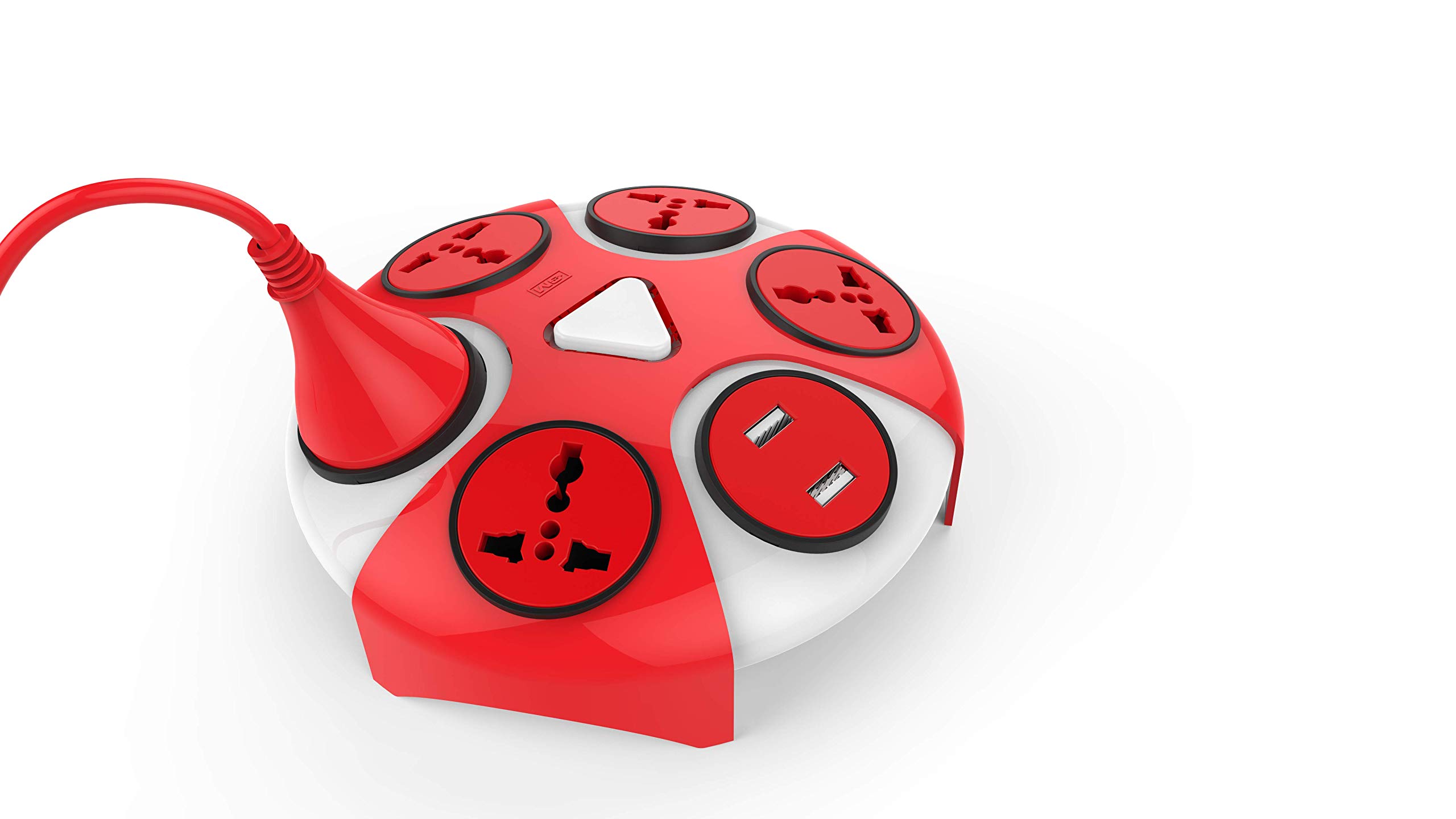 GM Saturn 220 volts 5+1+1 Power Strip with Master Switch, Safety ...