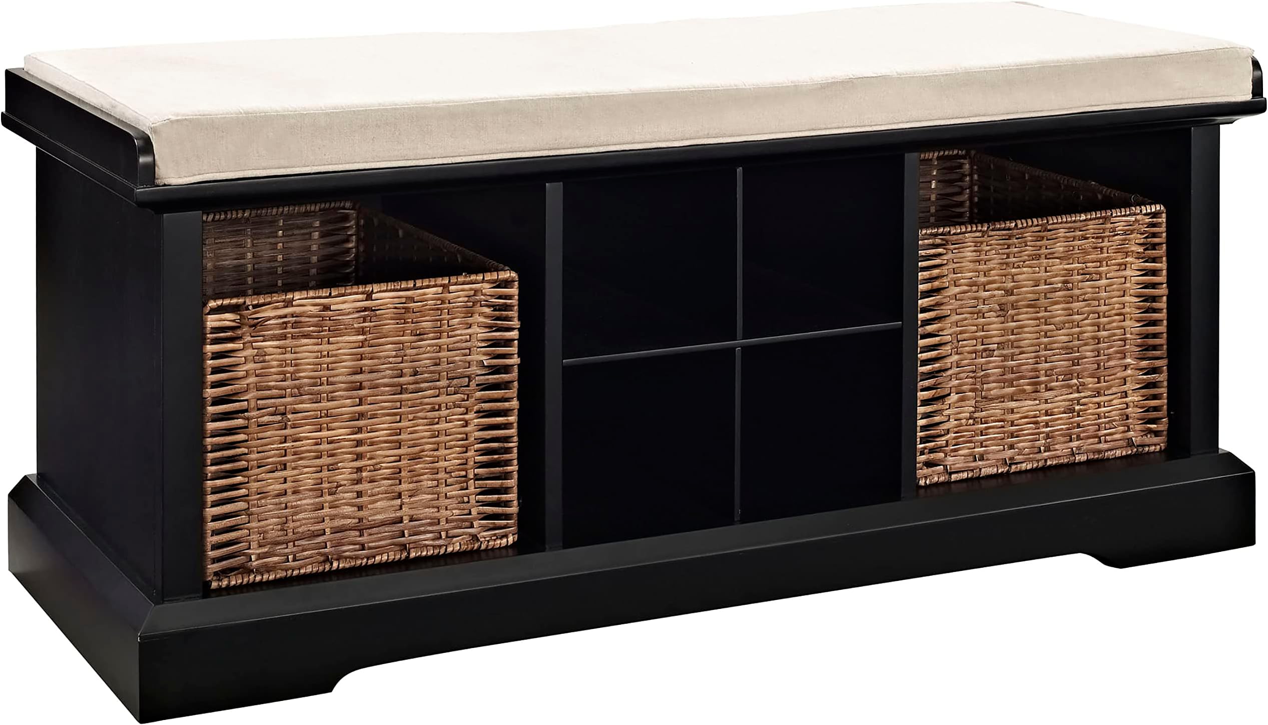 Amazon.com: Aisurun Storage Bench Entryway Bench with Cushion & 3 ...