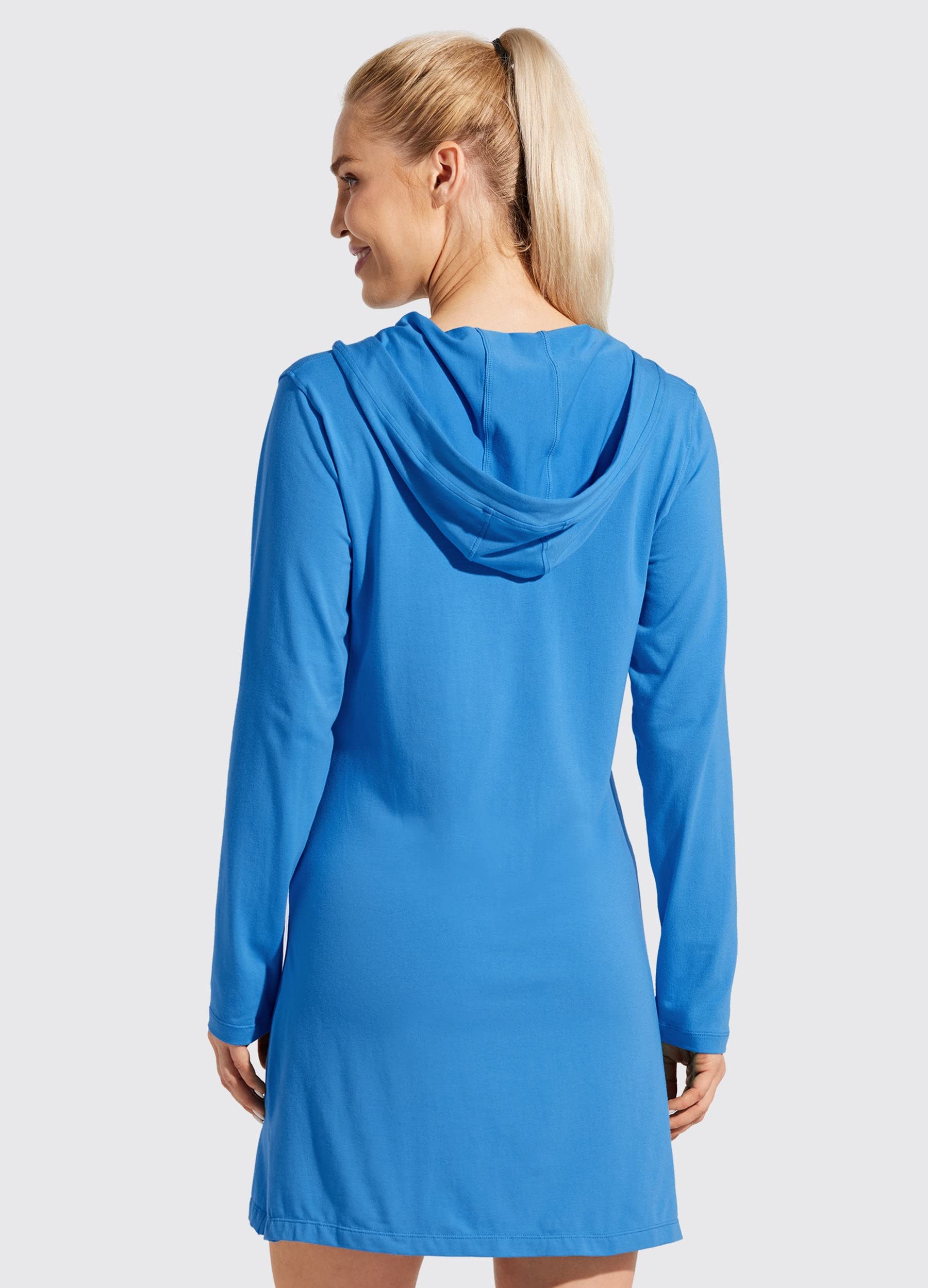 Snapklik.com : Willit Womens Long Sleeve Cotton Swim Cover Up UPF 50 ...