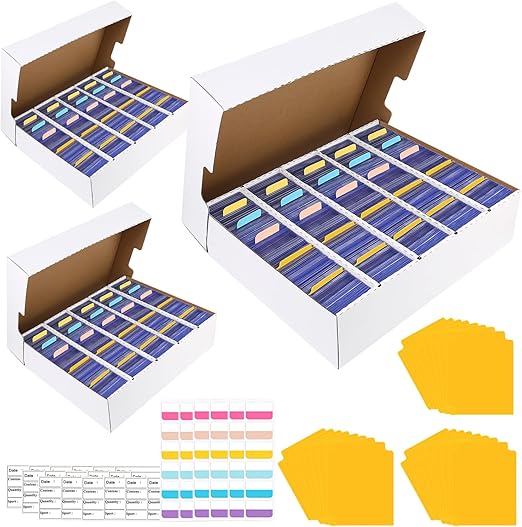 Amazon.com: shinwinly 3Pack Trading Card Storage Box, 3900-Count Sports ...
