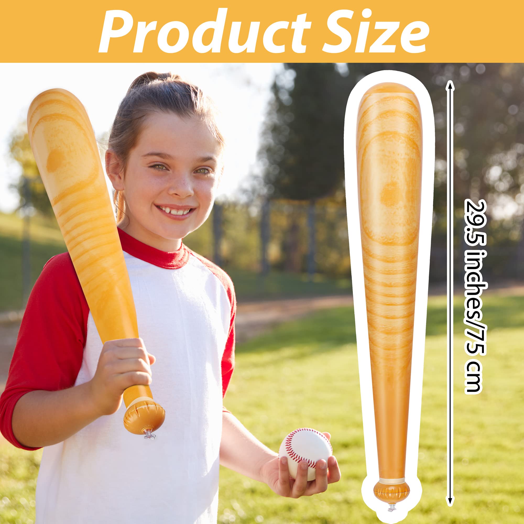 Snapklik.com : Durony 9 Pack Baseball Bat Inflates 29.5 Inch Inflatable ...