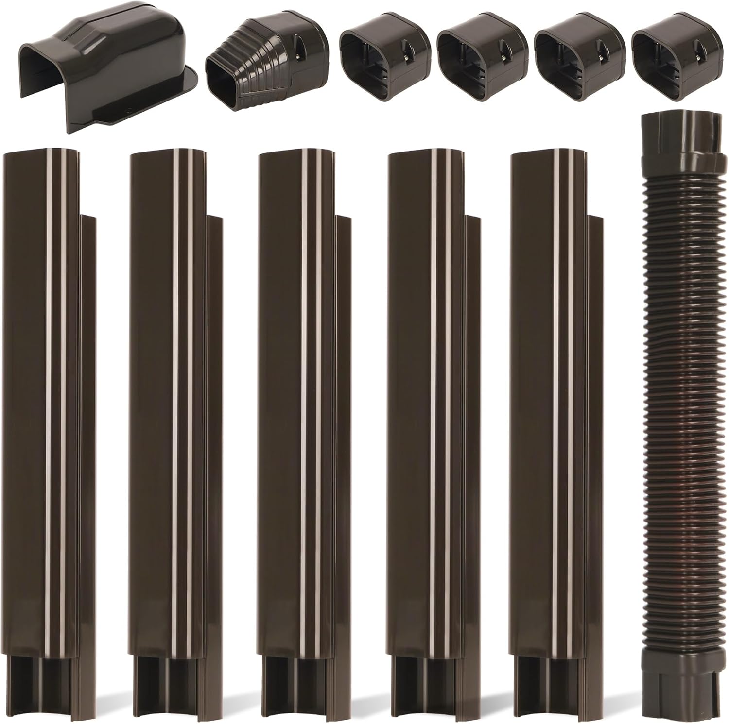 Amazon.com: 3" W 10 Ft Line Set Cover Kit for Mini Split Air ...