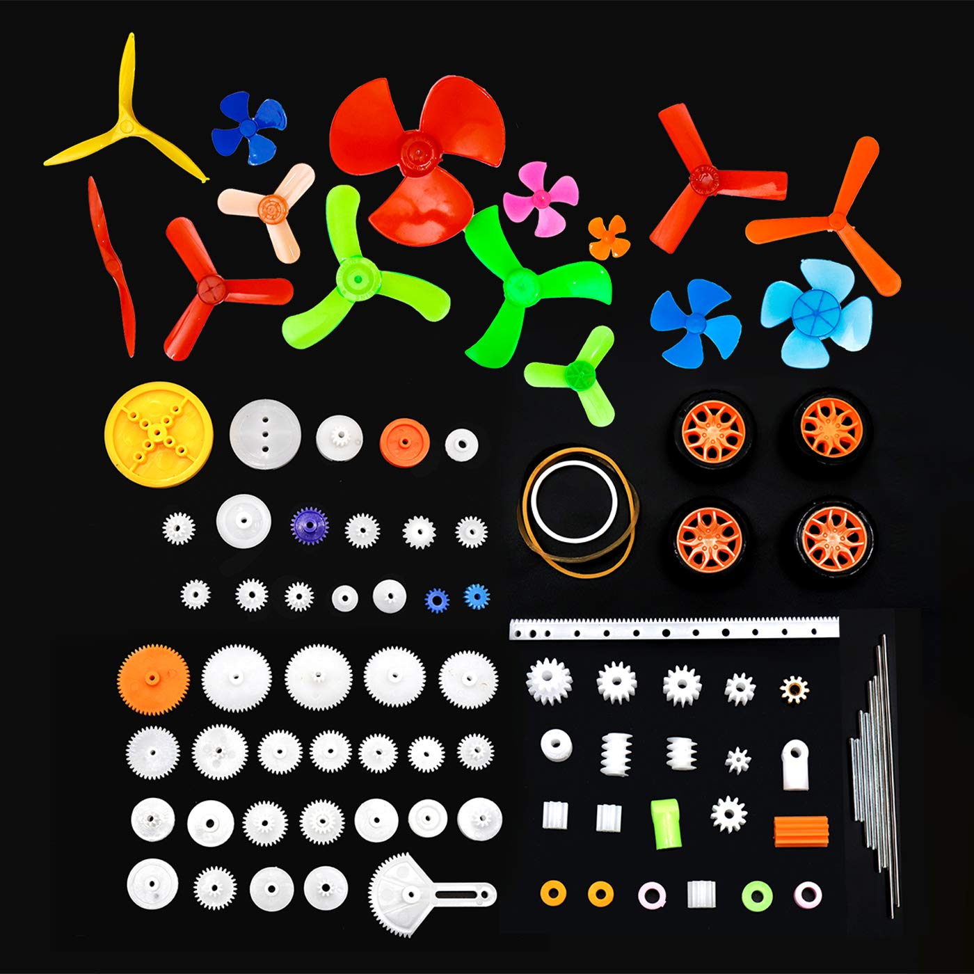 Electronic Spices Combo Of 93 Pcs Different Sizes & type Fan Propeller ...