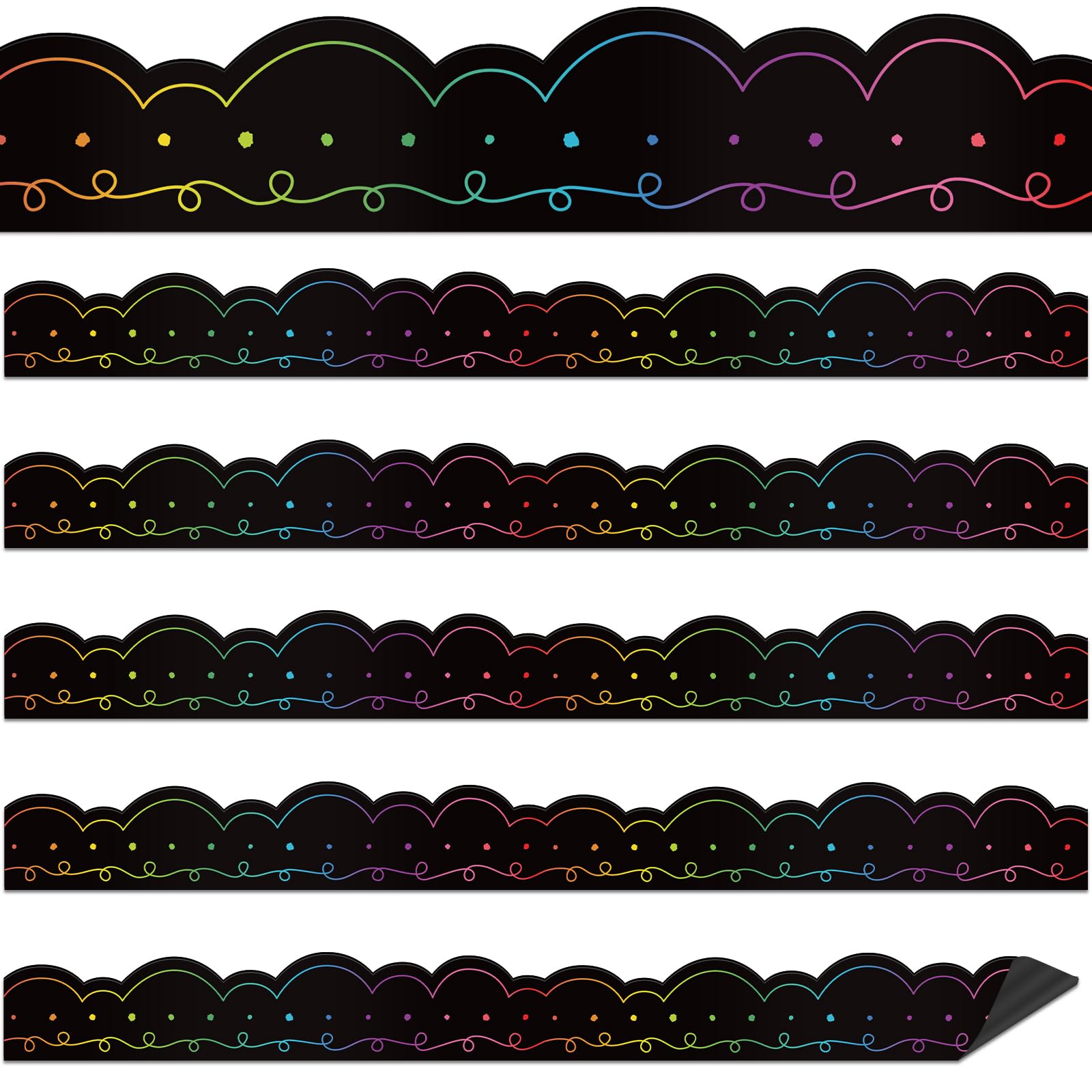 Snapklik.com : Qeeenar 24 Pcs Magnetic Borders For Classroom Whiteboard ...