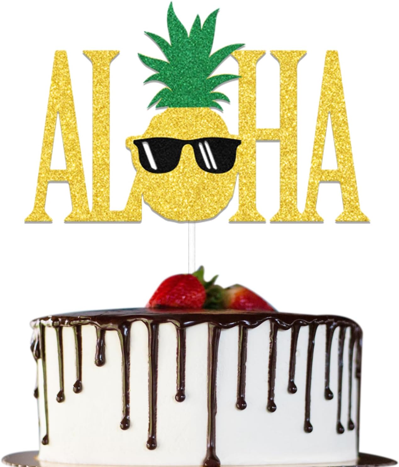 Amazon.com: Hawaiian Aloha Cake Topper Hawaiian Cake Topper Decorations ...