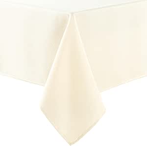 Amazon.com: Hiasan 70 X 70 Inch Square Textured Tablecloth - Waterproof ...
