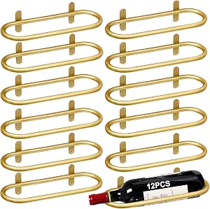 Amazon.com: KHayRovies Set of 12 Metal Wine Rack Wall Mounted,Hanging ...