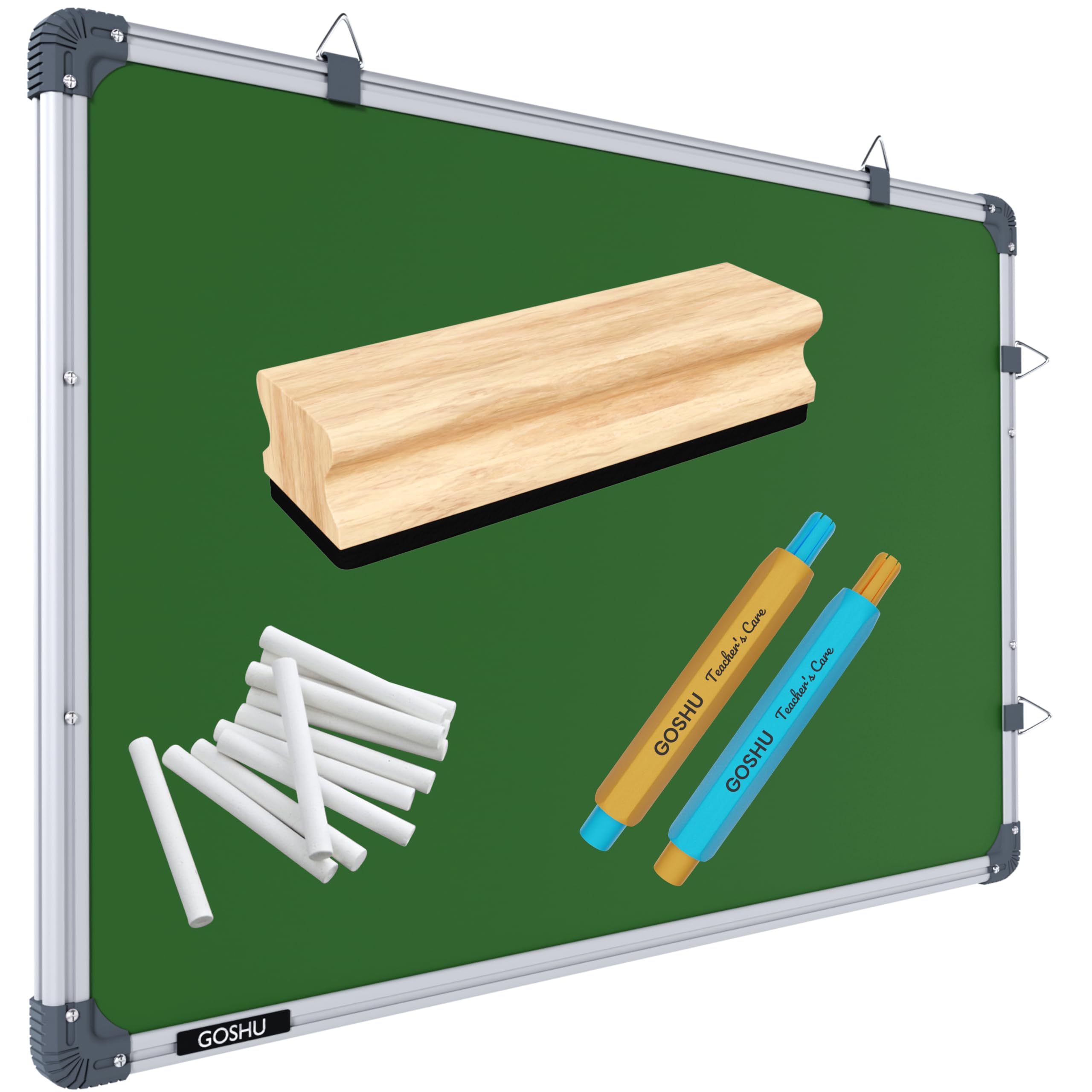 GOSHU Chalk Board 6 feet x4 feet Double Sided Writing Boards One Side ...