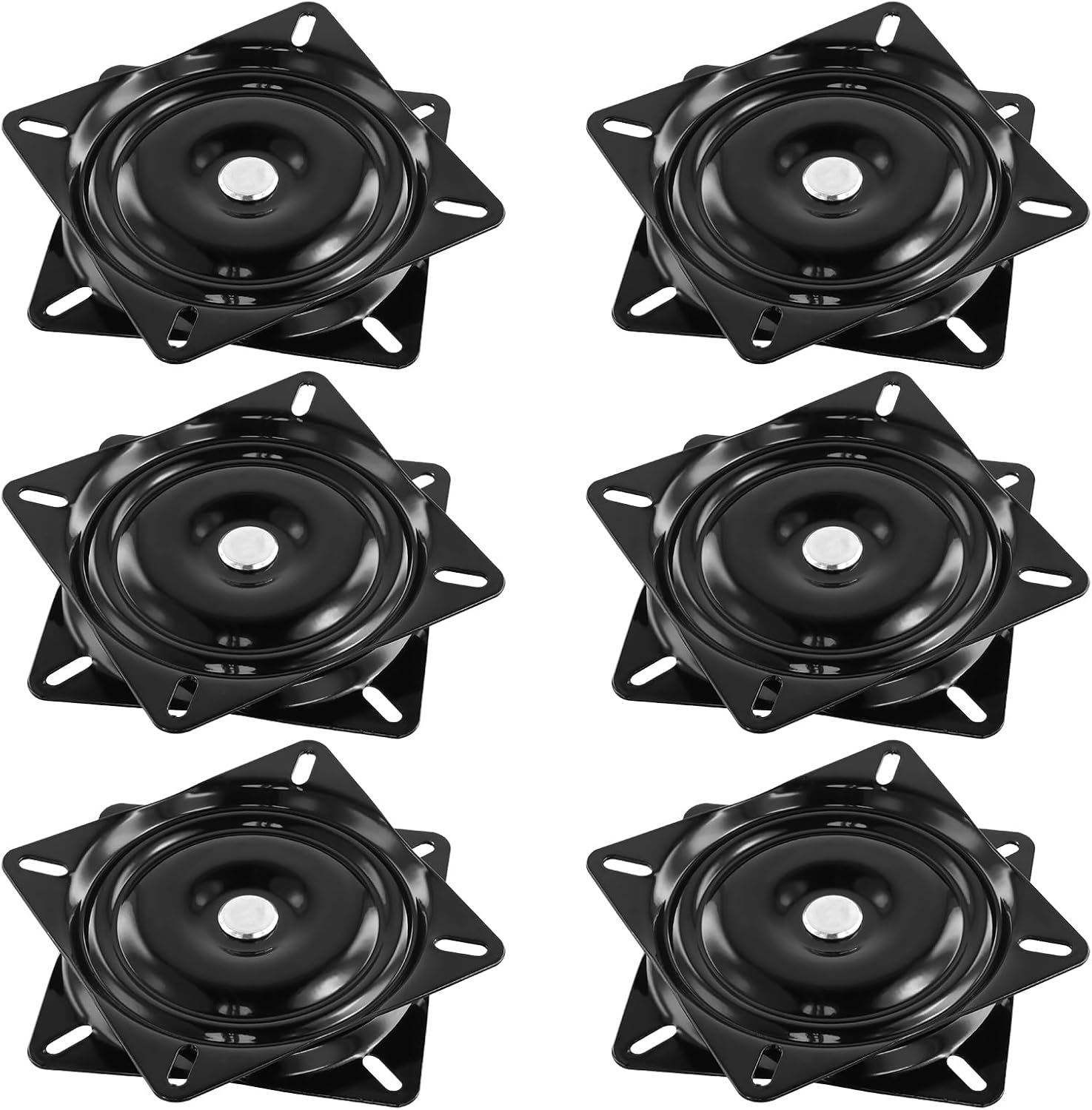 Amazon.com: MANCHAP 6 Pack 6 Inch Swivel Plate, Black Bar Stool Seat ...