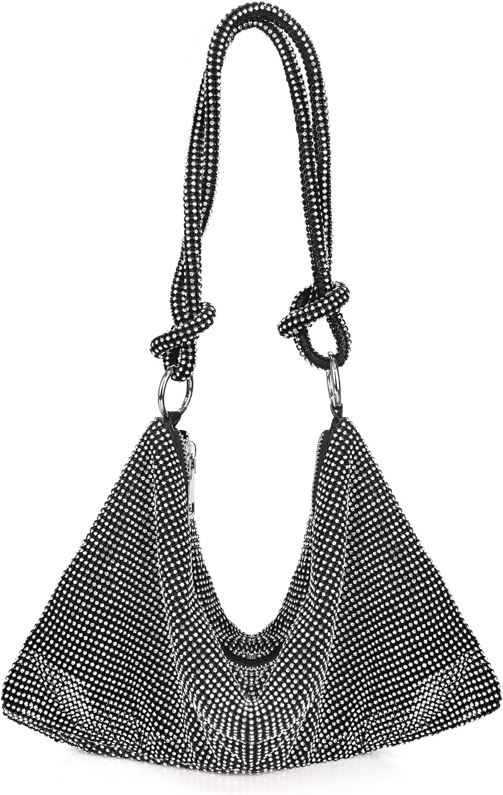 Rhinestone Crossbody Bag for Women Black Clutch Bag, Shiny Crystal Dinner Party Wedding Purses ...