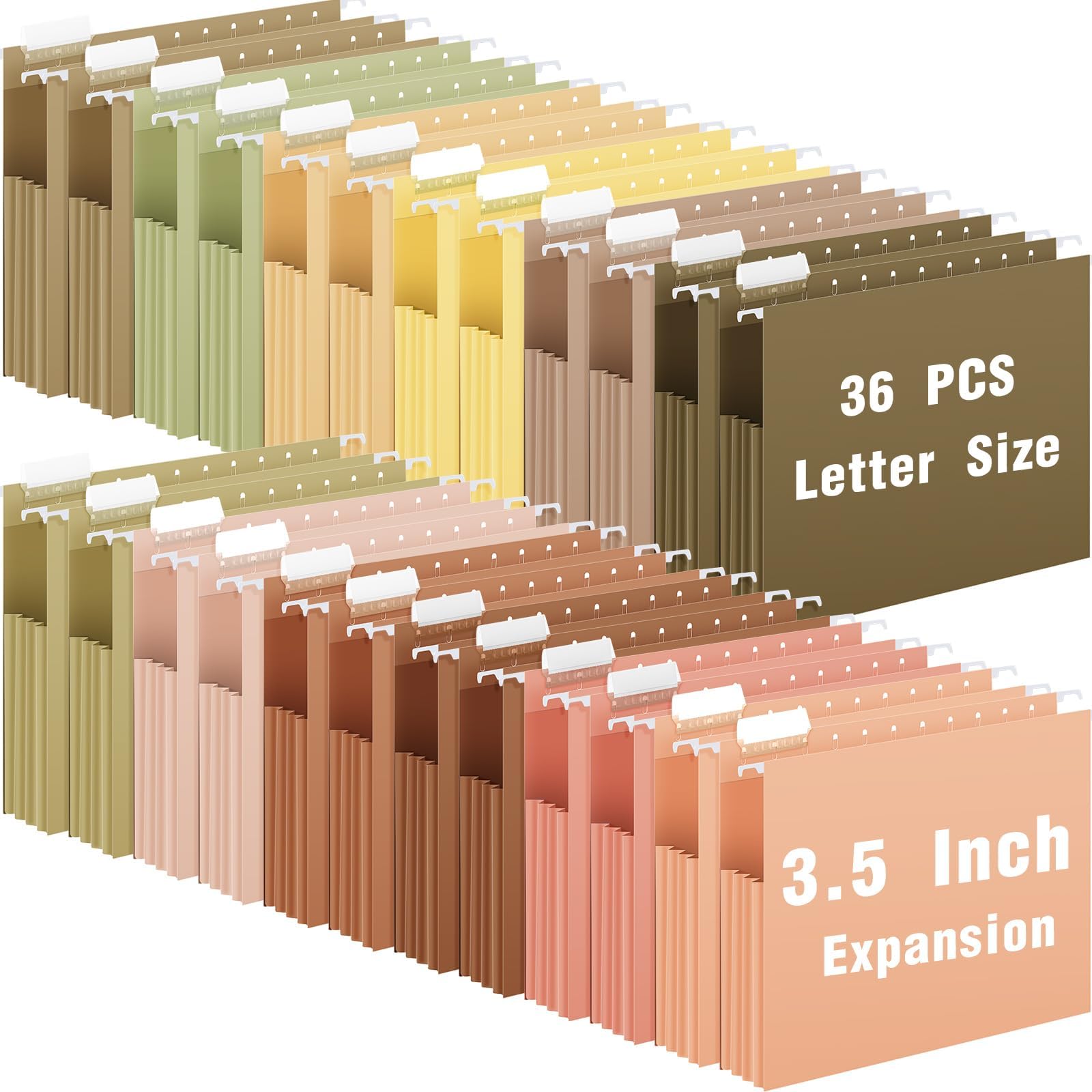 Amazon.com : Yaomiao 36 Pcs Colored Extra Capacity Expanding Hanging ...