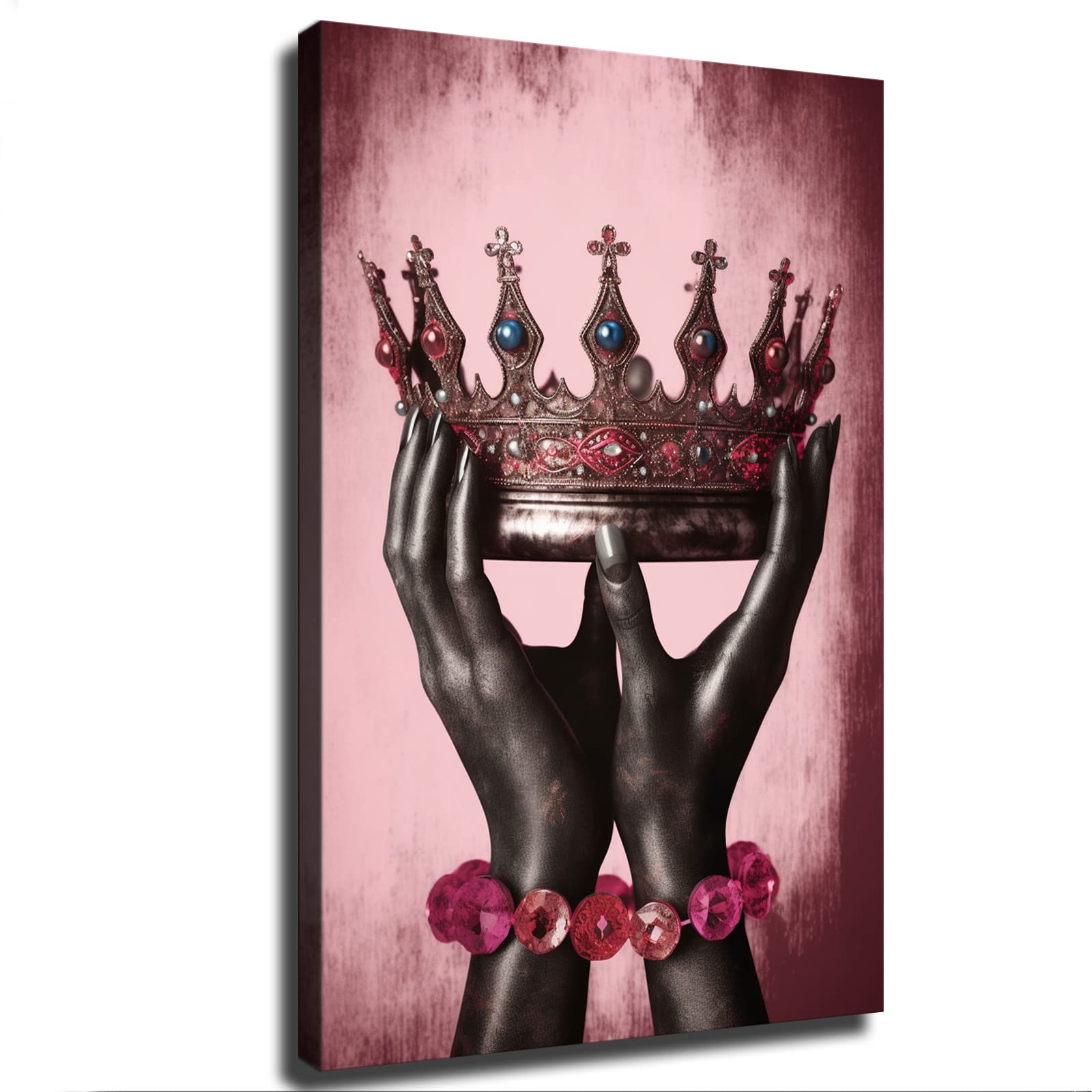 Queen Crown Clip Art Pink Amazon.com: African American Wall Art King