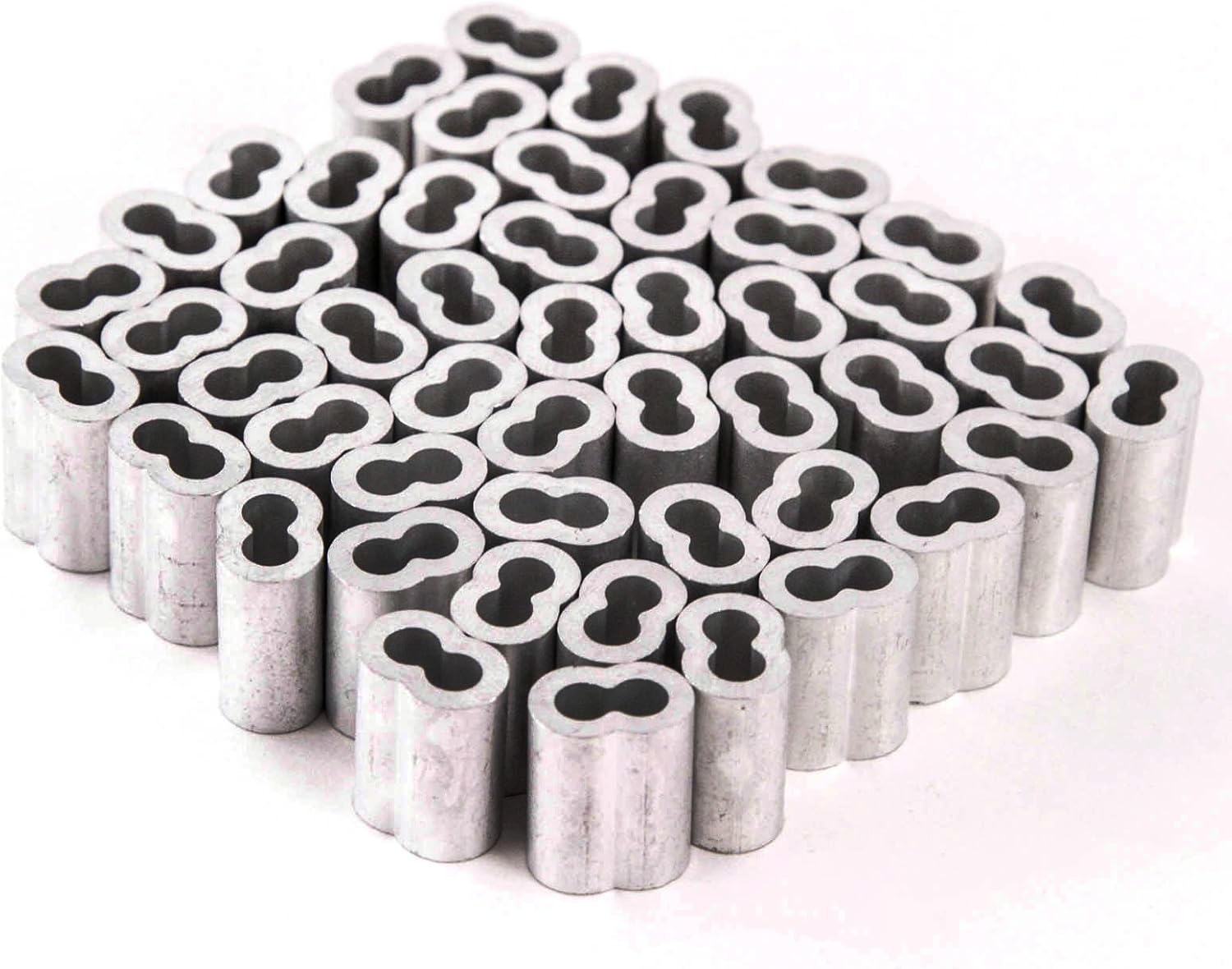 Amazon.com: 5/32 Inches Aluminum Wire Rope and Cable Line End Double ...