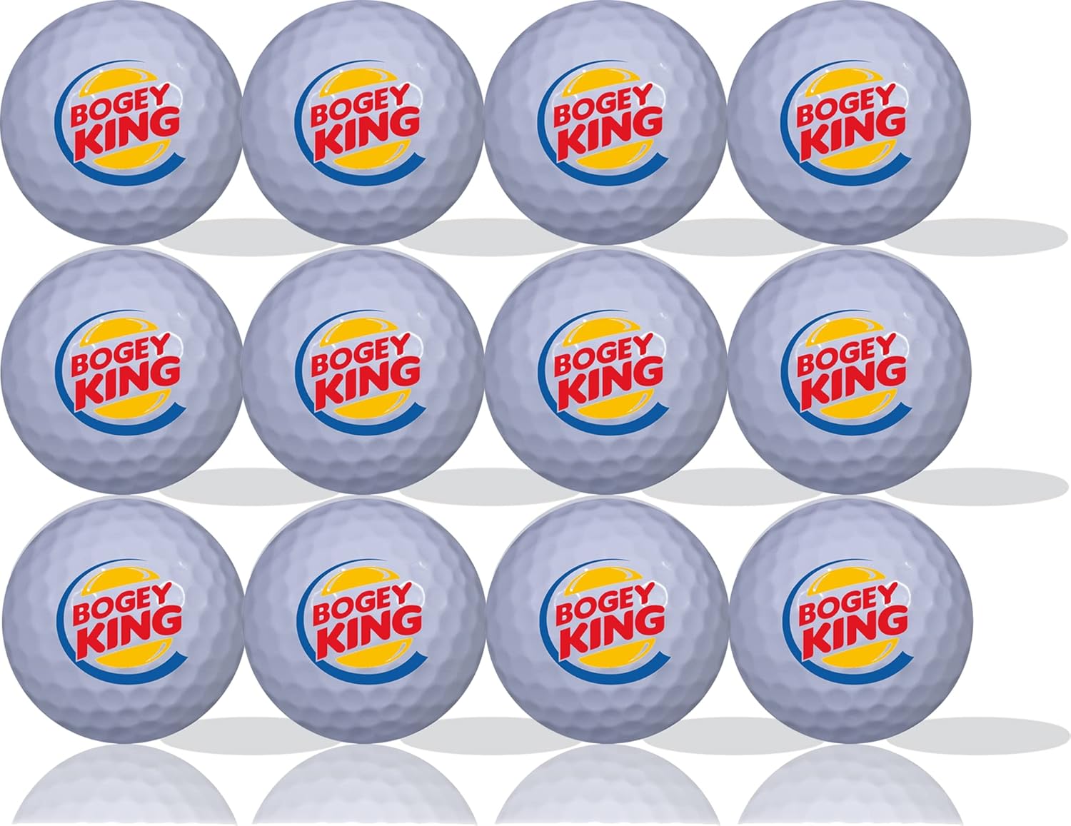 Amazon.com : Bogey King Golf Balls 12 Pack- Conquer The Greens with ...
