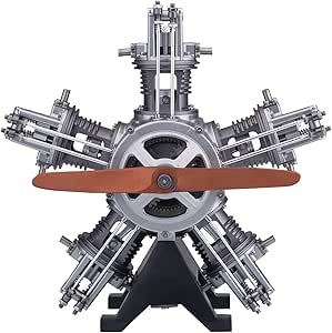 LOADS Model Engine Kit, Metal 5-Cylinder Airplane Engine Model Kit ...