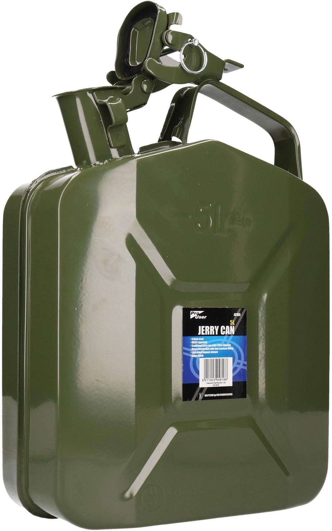 5 litres Metal Fuel Jerry Can Holder Storage for Petrol Diesel Oil ...