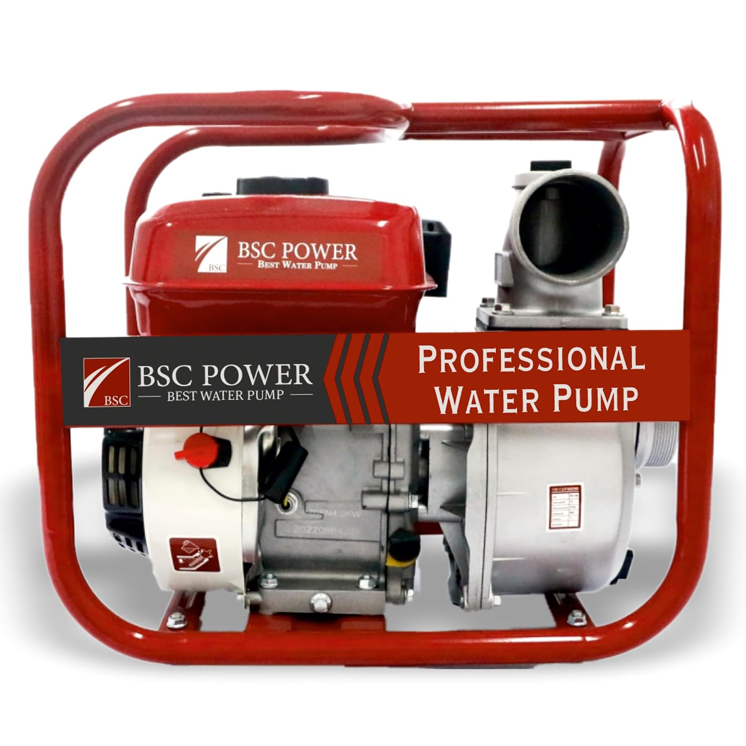 BSC WATER PUMP WP-30, 3 INCH OUTLET | 7.5 HP POWERFULL PETROL ENGINE 4 ...