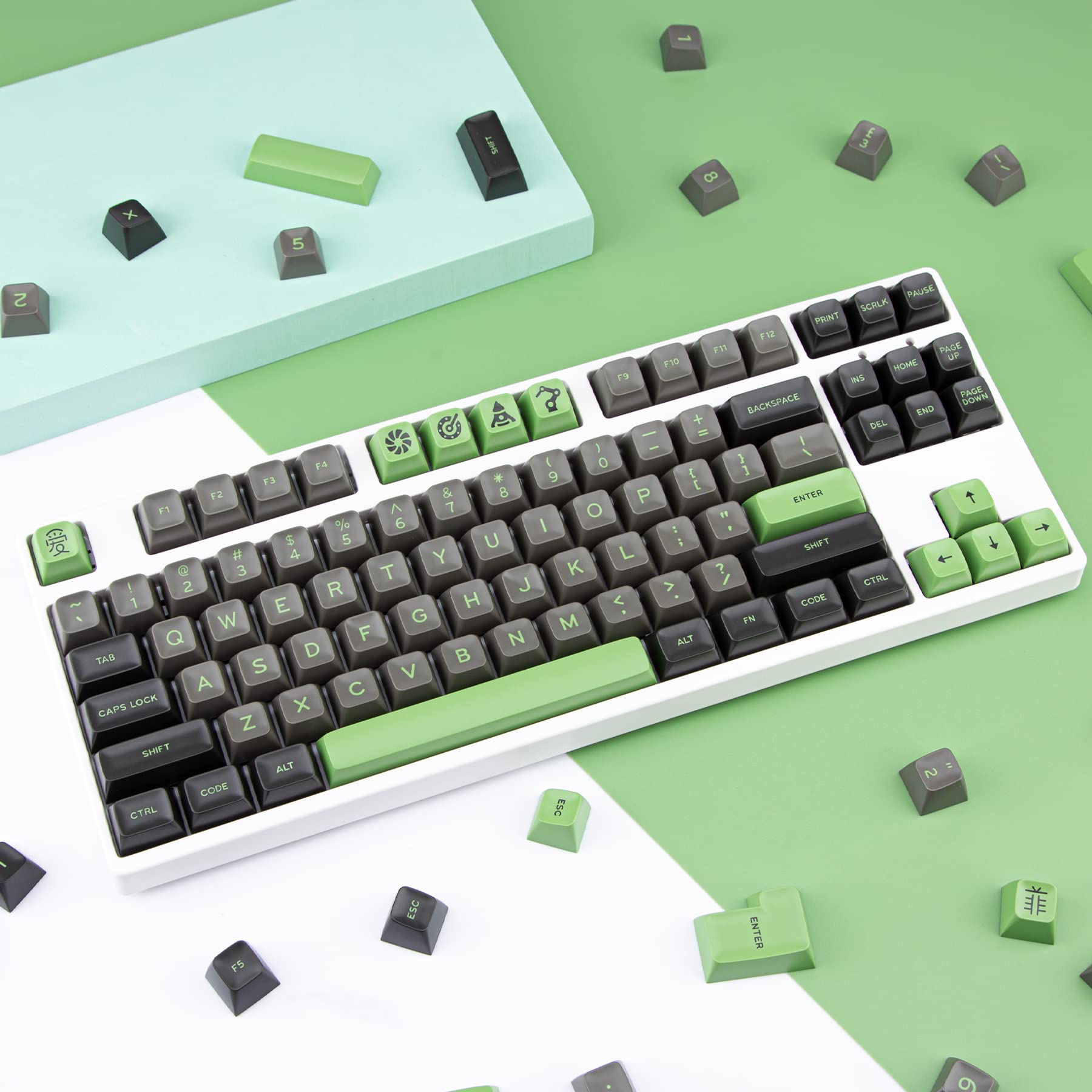 Buy [Aifei] Double PBT SA Profile Keycaps 172 Keys Set ANSI & ISO ...