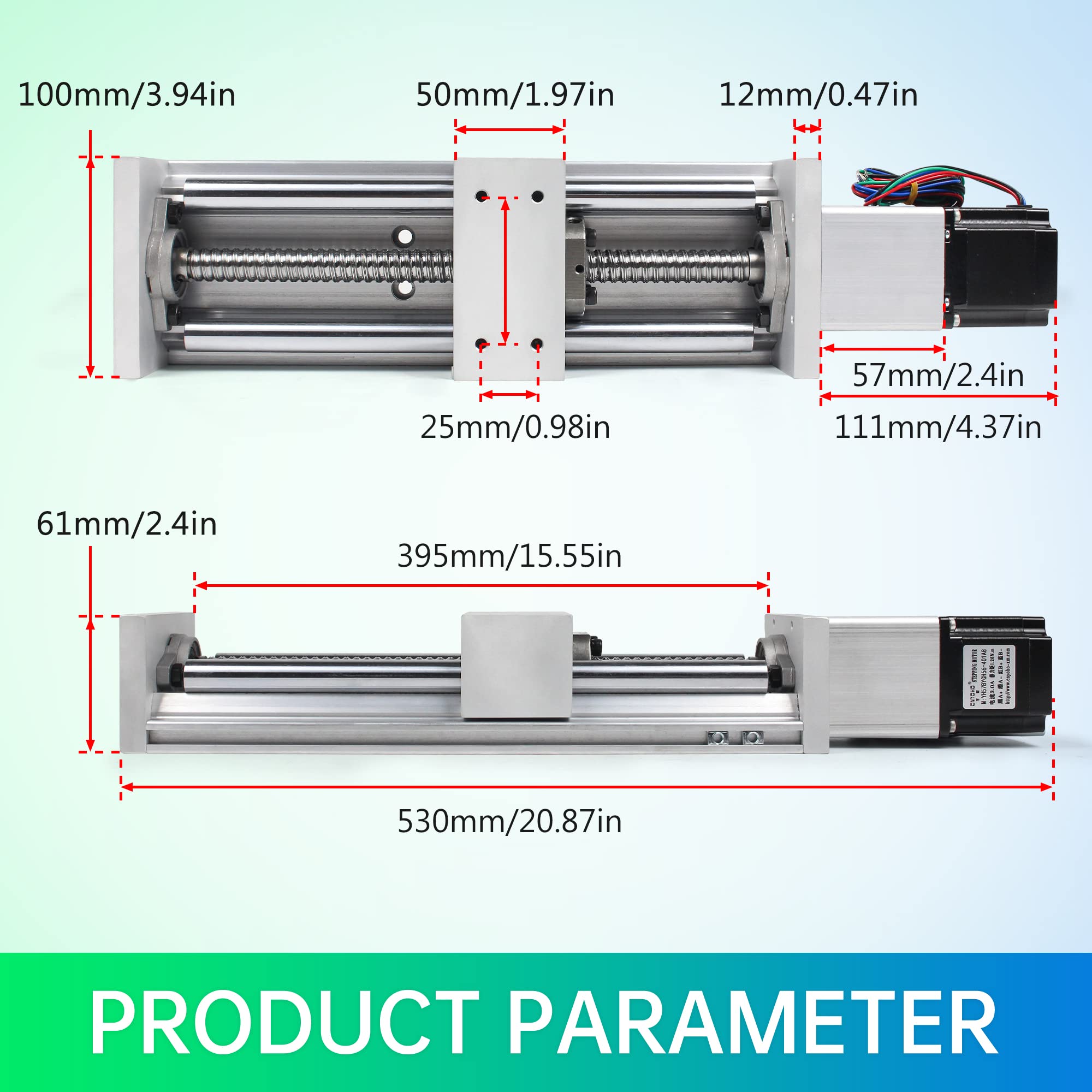 Snapklik.com : ZBX100-300mm Stroke CNC Linear Stage Motion Actuator ...