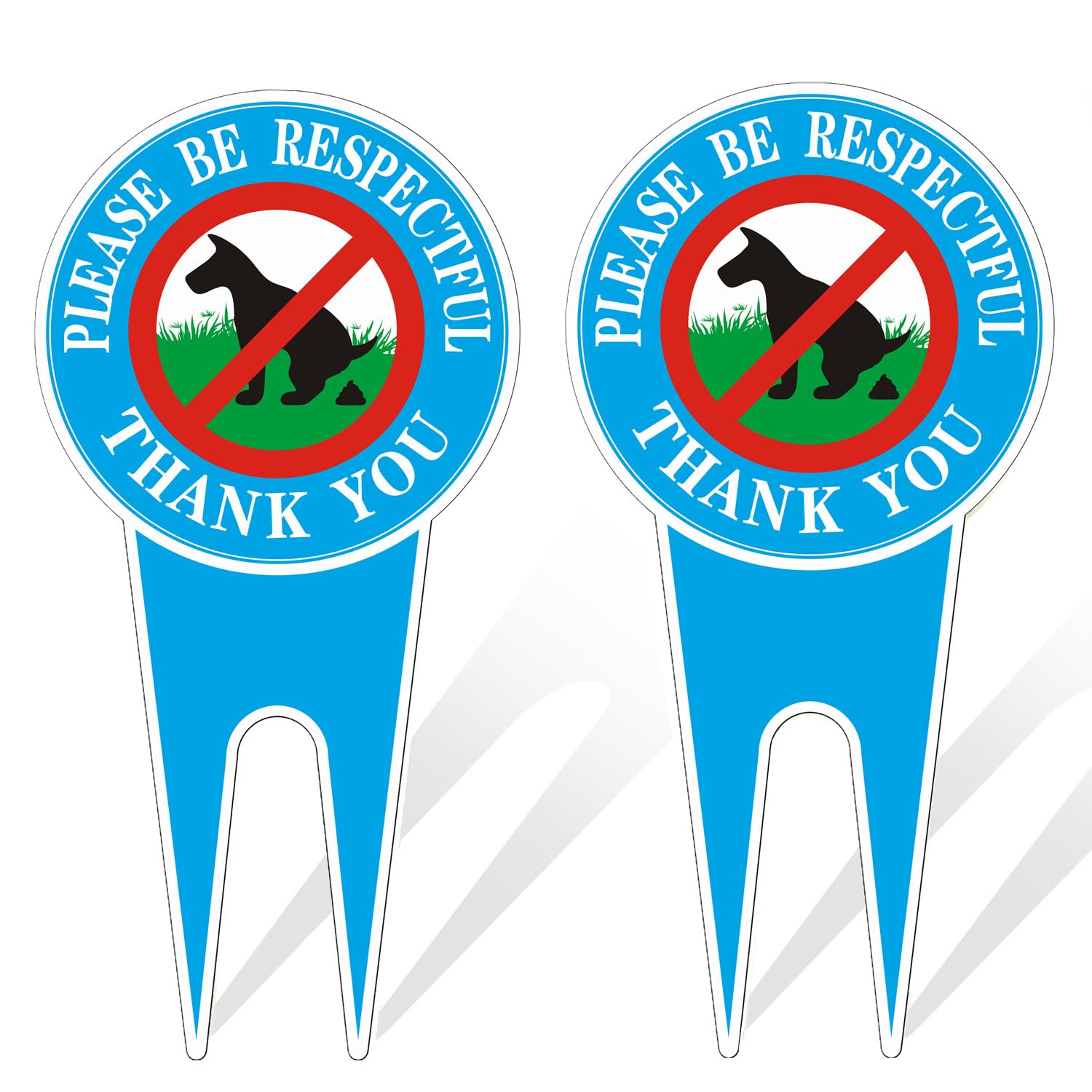 Amazon.com: HEIOKEY 2 Pack 12 x 6 Inches Double Sided No Pooping Dog ...