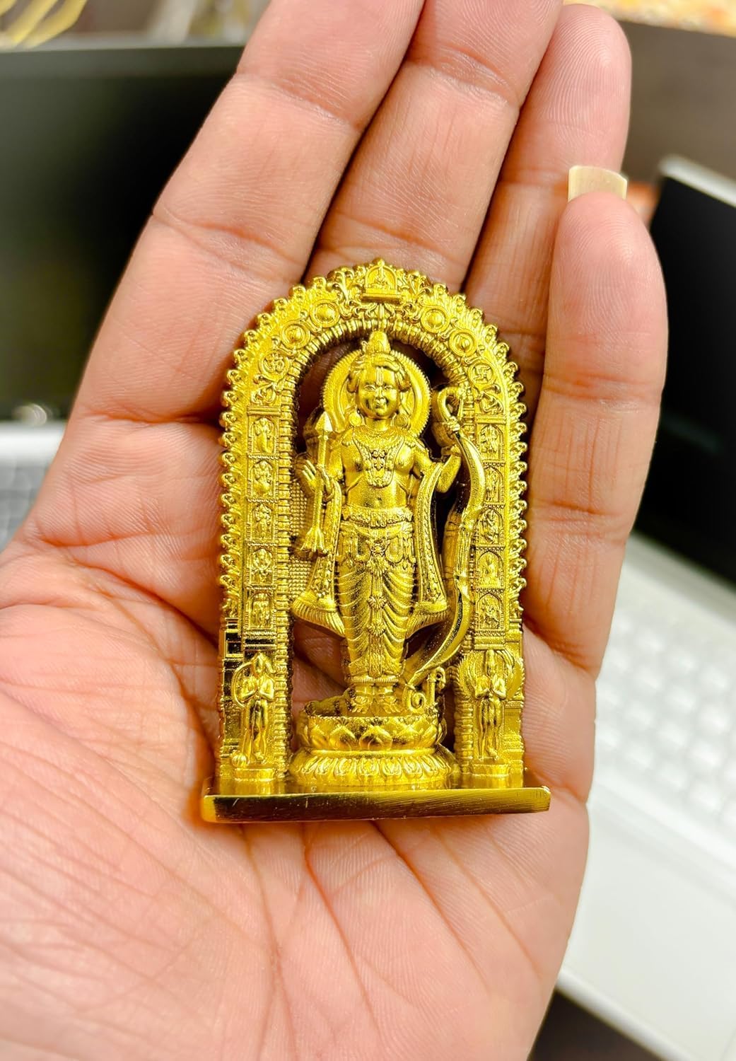 Amazon.com: Ram Lalla Ram Mandir Ayodhya Ram Lalla Ram Darbar Car ...