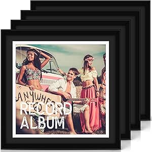 Amazon.com - DoubleFill 4 Pack 15x15 Record Frame with Double Sided ...