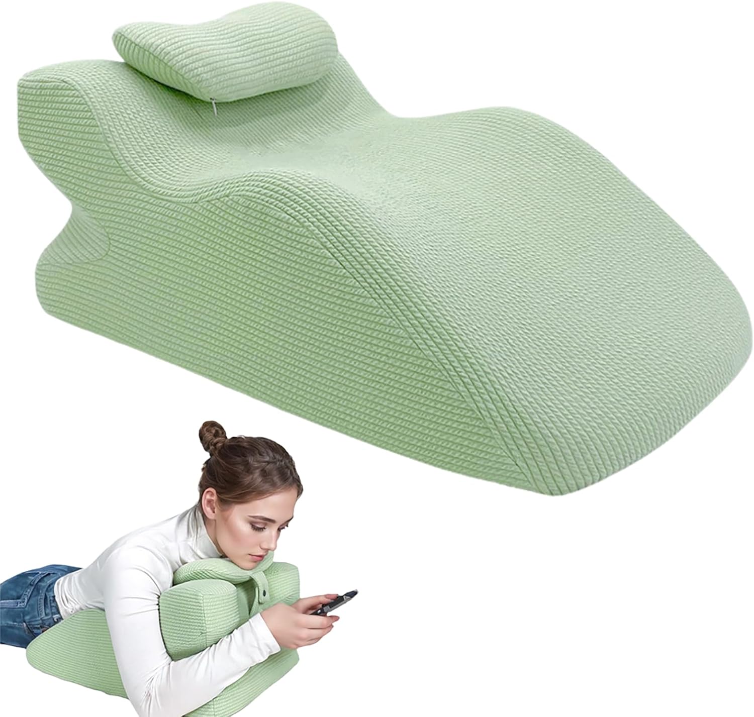 Amazon.com: Ergonomic Prone Position Pillow, Triangle Back Cushion ...