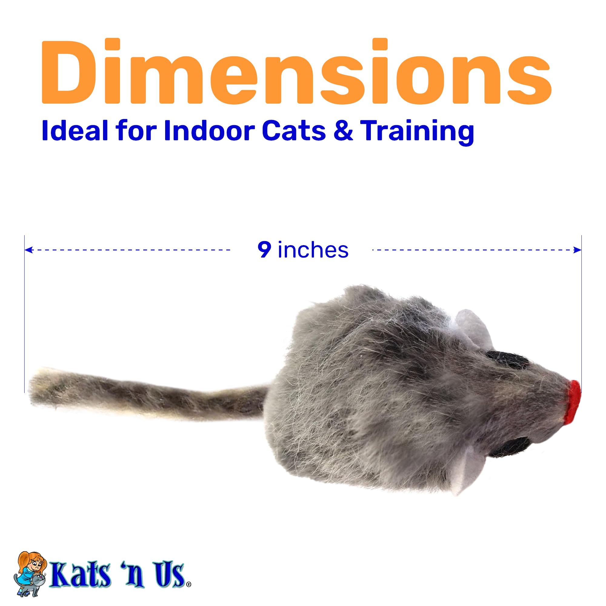 Rabbit Fur Mice Rabbit Fur Mouse Teaser Wand Cat Toy