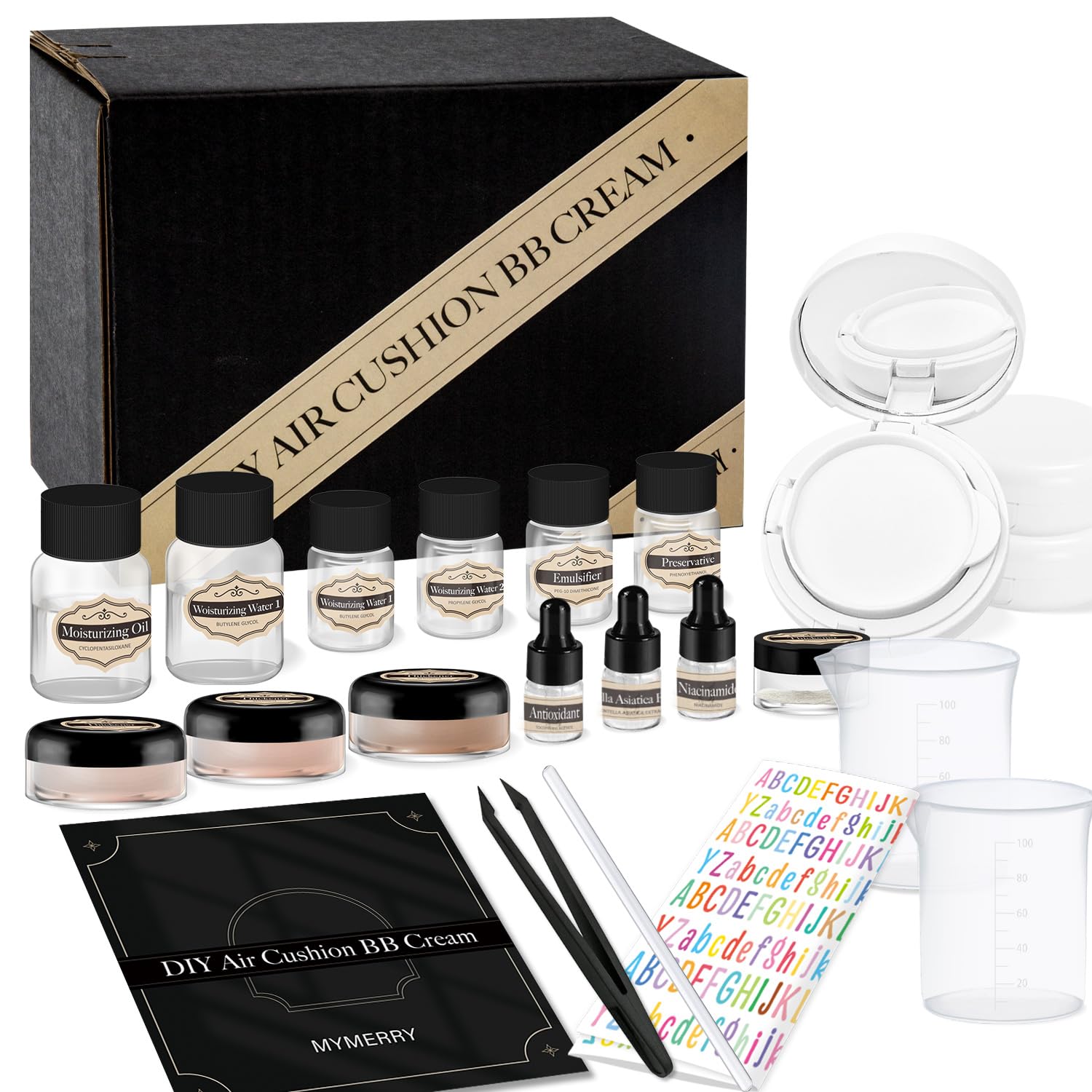 Amazon.com: MYMERRY DIY Air Cushion BB Cream Making Kit - CC Cream Face ...
