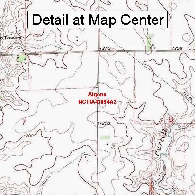 Amazon.com : USGS Topographic Quadrangle Map - Algona, Iowa (Folded ...