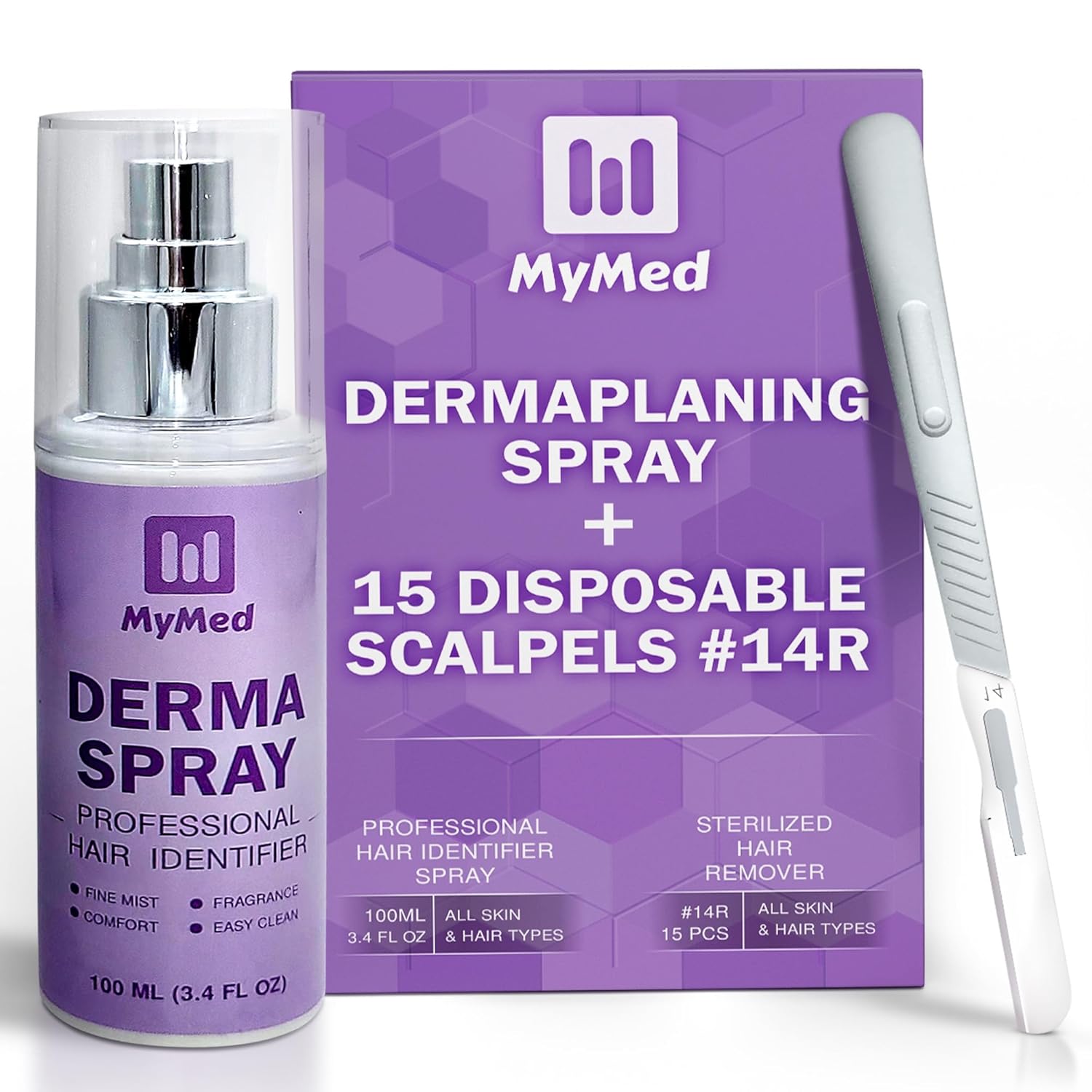 Amazon.com : Hair Identifier Spray for Face Shaving, Dermaplaning Spray ...