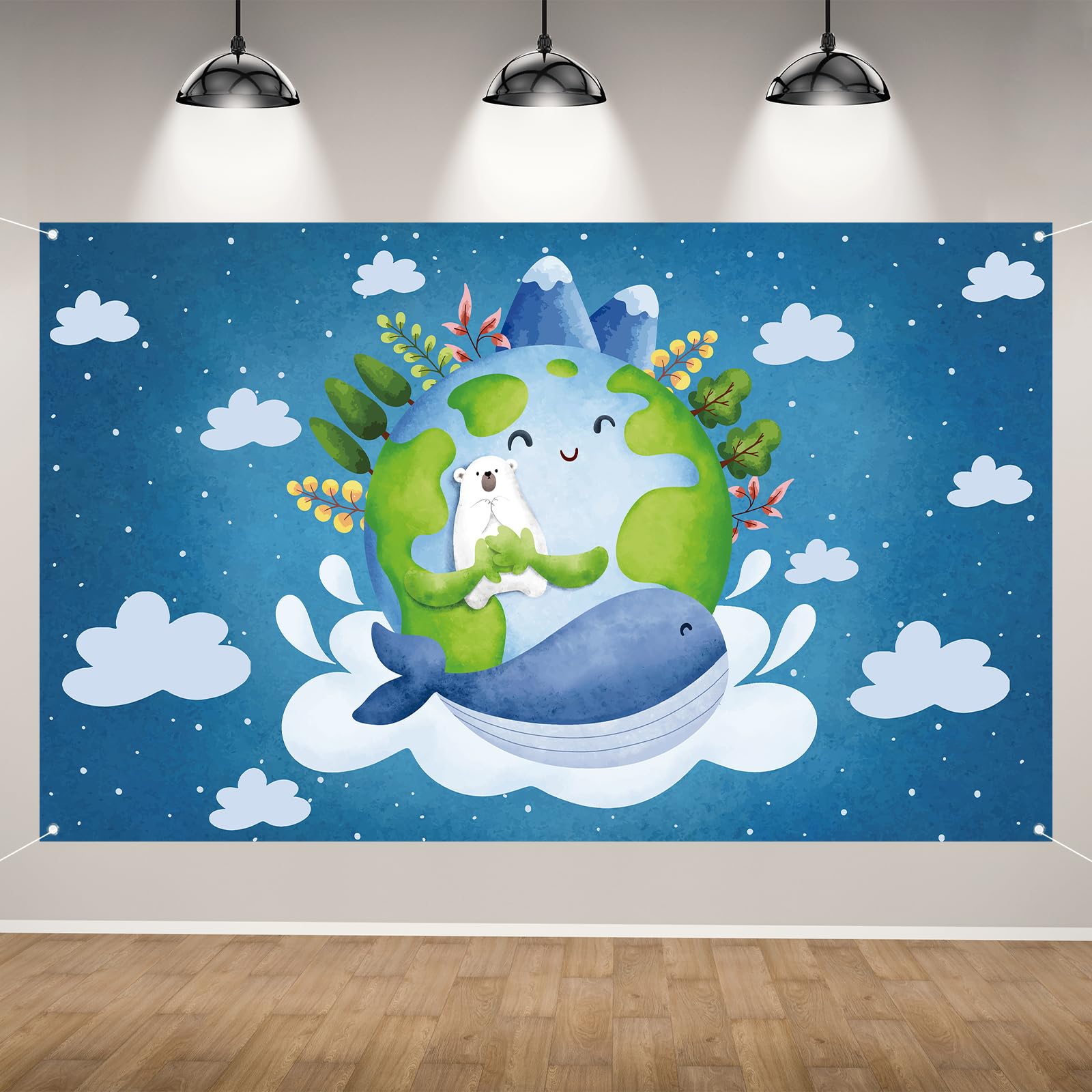Amazon.com : Earth Day Backdrop for Photography Earth Day Banner Earth ...