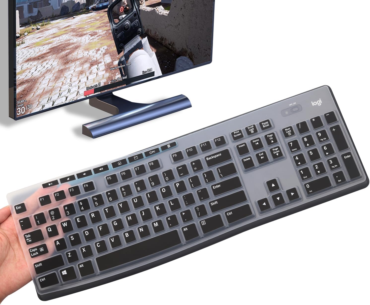 Keyboard Cover for Logitech MK270 MK275 MK295 and Logitech K200 K260 ...