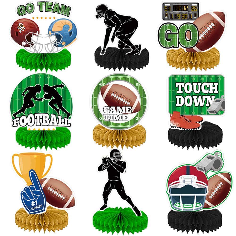 Football Party Table Toppers 10PCS Football Party Decorations Football ...