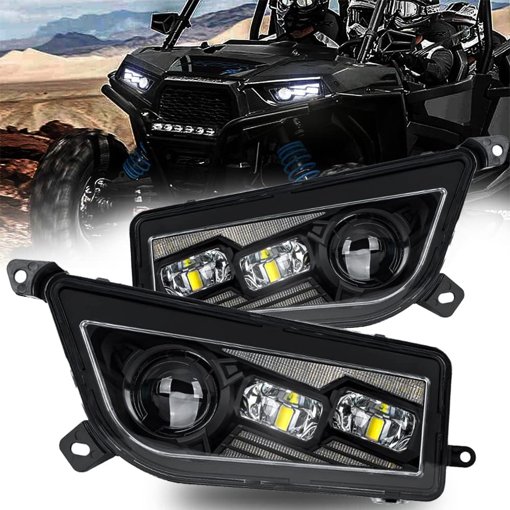 Amazon.com: SLK-Lights PREMIUM LIME RZR LED Headlight compatible with ...