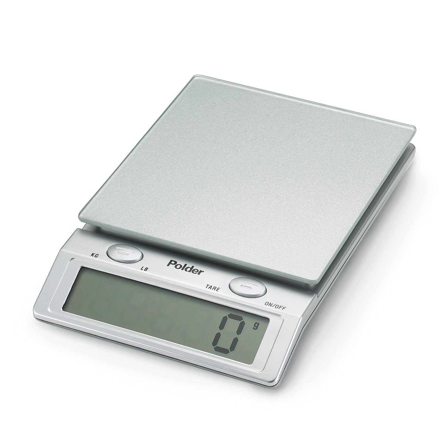 Snapklik.com : Polder Easy-Read Digital Glass Top Scale, 11-Pound