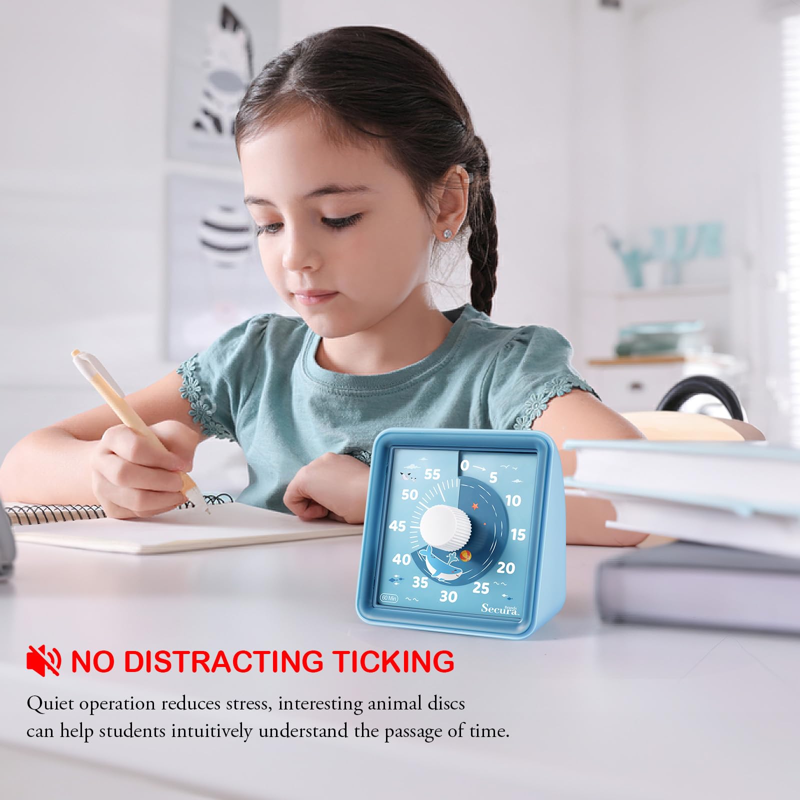 Snapklik.com : Secura 60-Minute Visual Countdown Timer For Kids ...