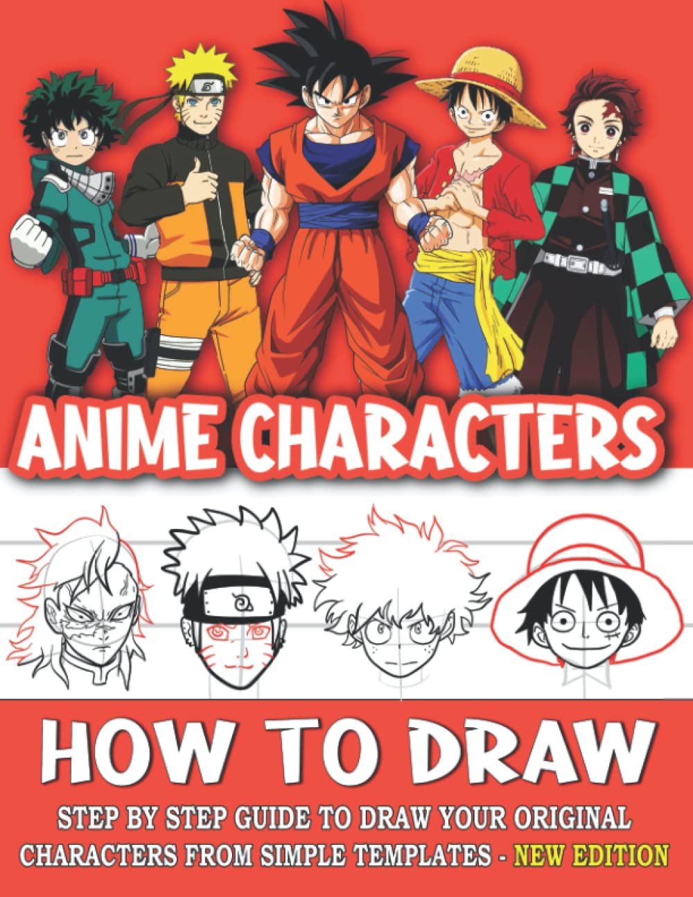 Buy How to Draw Anime Characters: How to Draw Démon Slayer Náruto ...