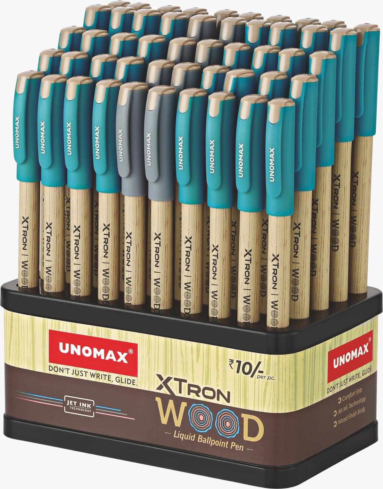 Buy MADHAVI STATIONERS Xtron Wood Liquid Ballpoint pen - 0.7mm Tip Size ...