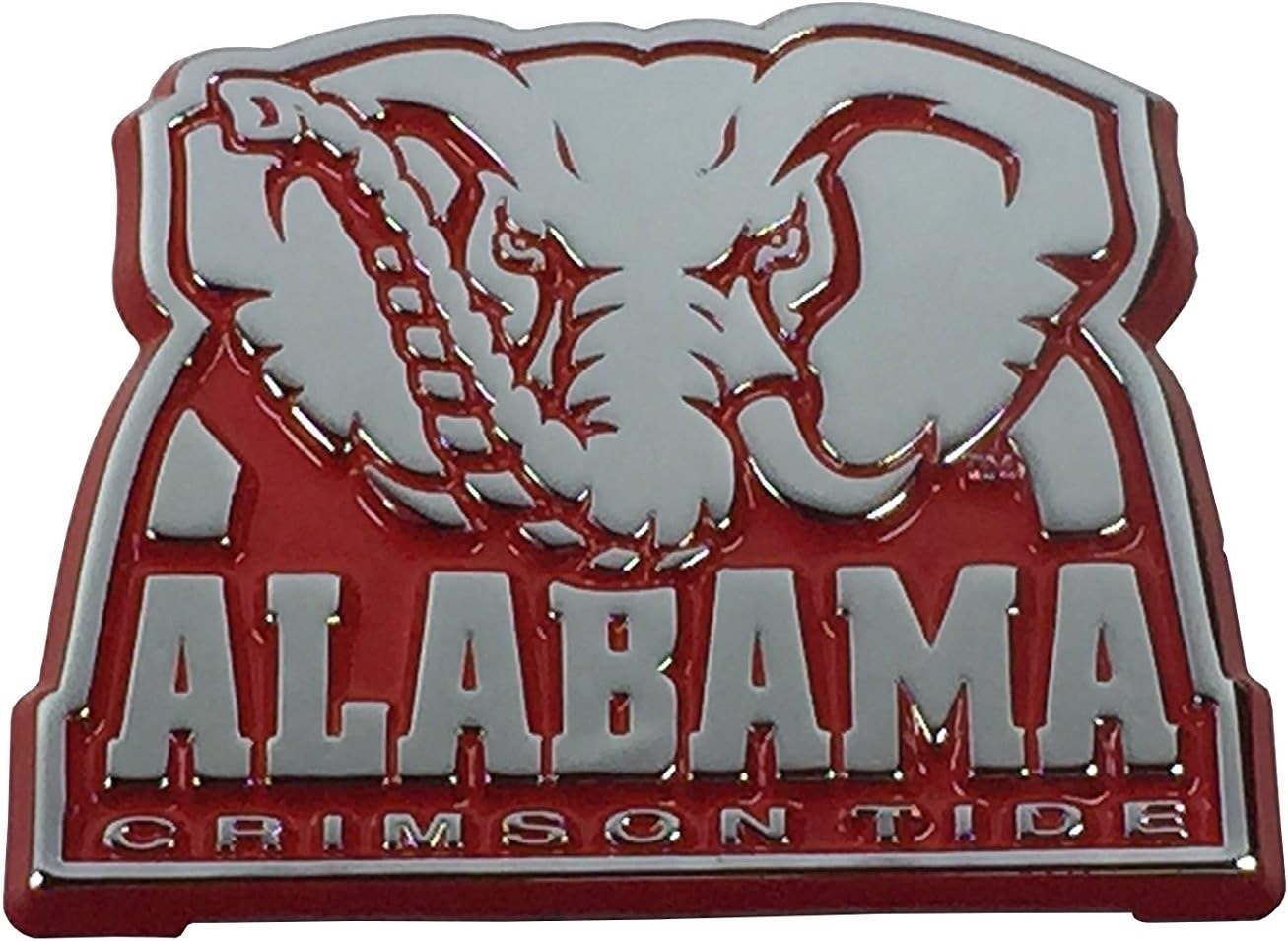 Amazon.com: University of Alabama Crimson Tide Metal Auto Emblem ...