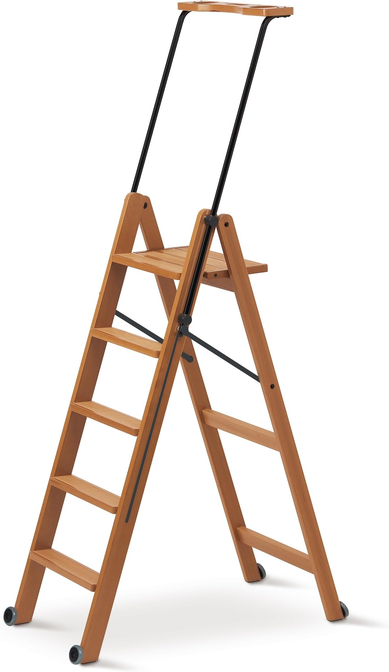 ARREDAMENTI ITALIA 4-Stufen Leiter Kimora, Holz - zusammenklappbar - 4 ...