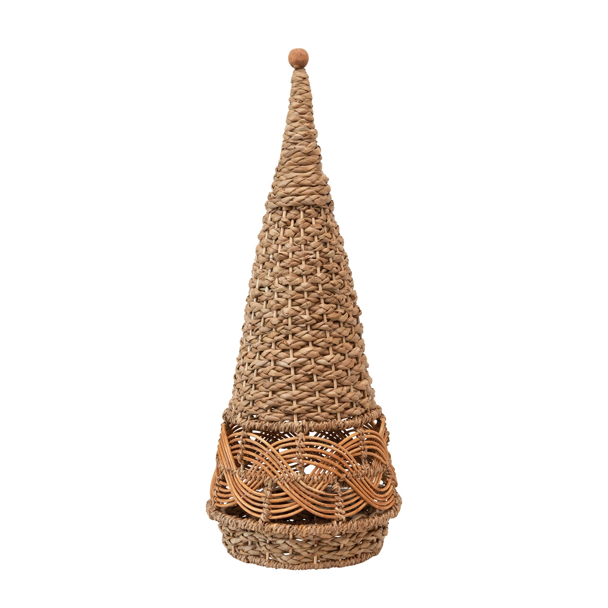 Amazon.com: Creative Co-Op Hand-Woven Wicker Cone, Natural Decorative ...