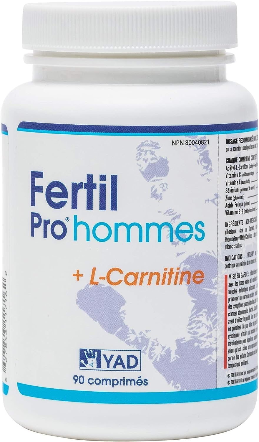Fertil Pro Men Acetyl-L-Carnitine Natural Health Supplement (90 Pills 3 ...