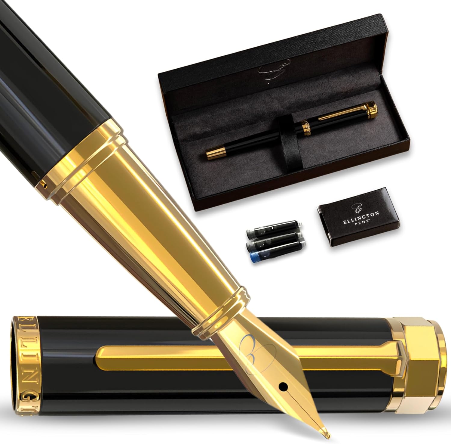 Amazon.com : Ellington Pens Luxury Fountain Pen Set- Fountain Pens for ...