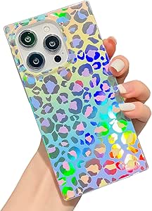 Amazon.com: KERZZIL Trendy Cute Girly Holographic Iridescent Soft Protective TPU Compatible with ...