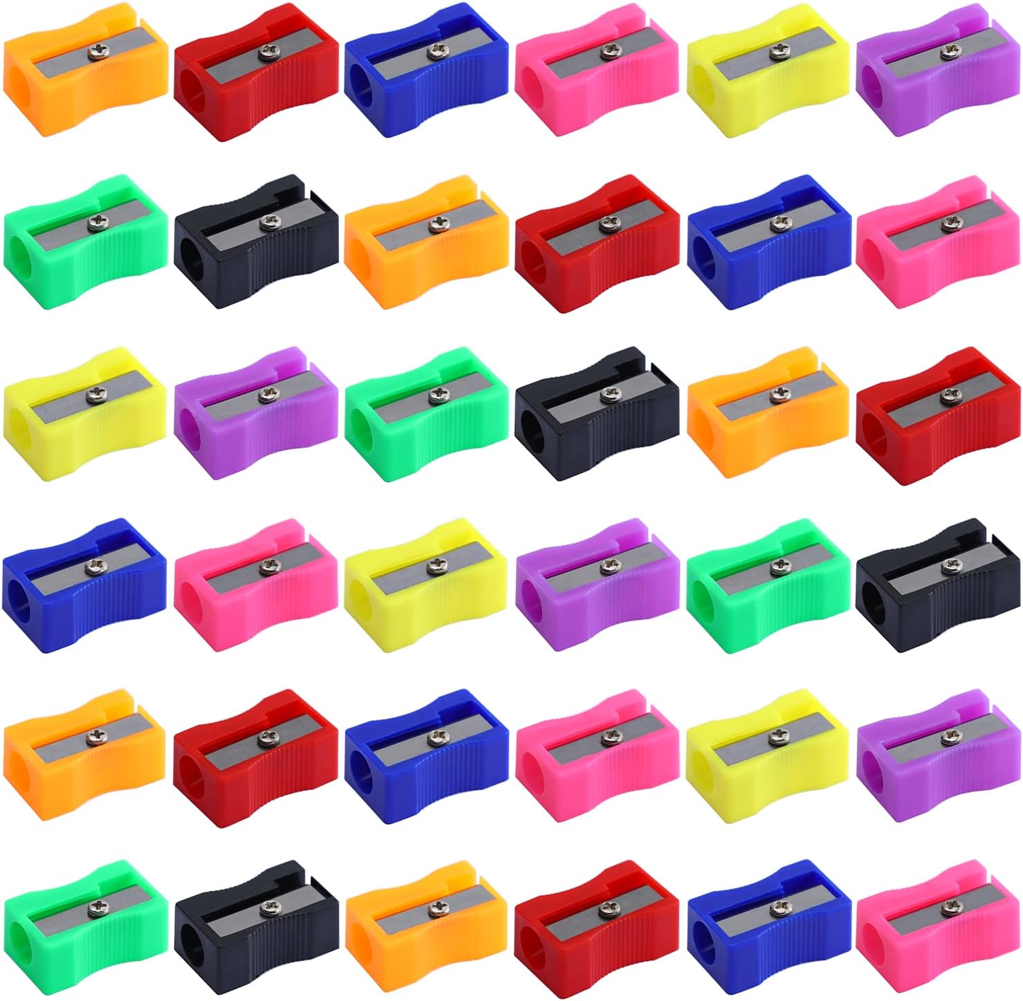 Amazon.com : XYW 150 Pieces Pencil Sharpeners in Bulk - Colorful Mini ...