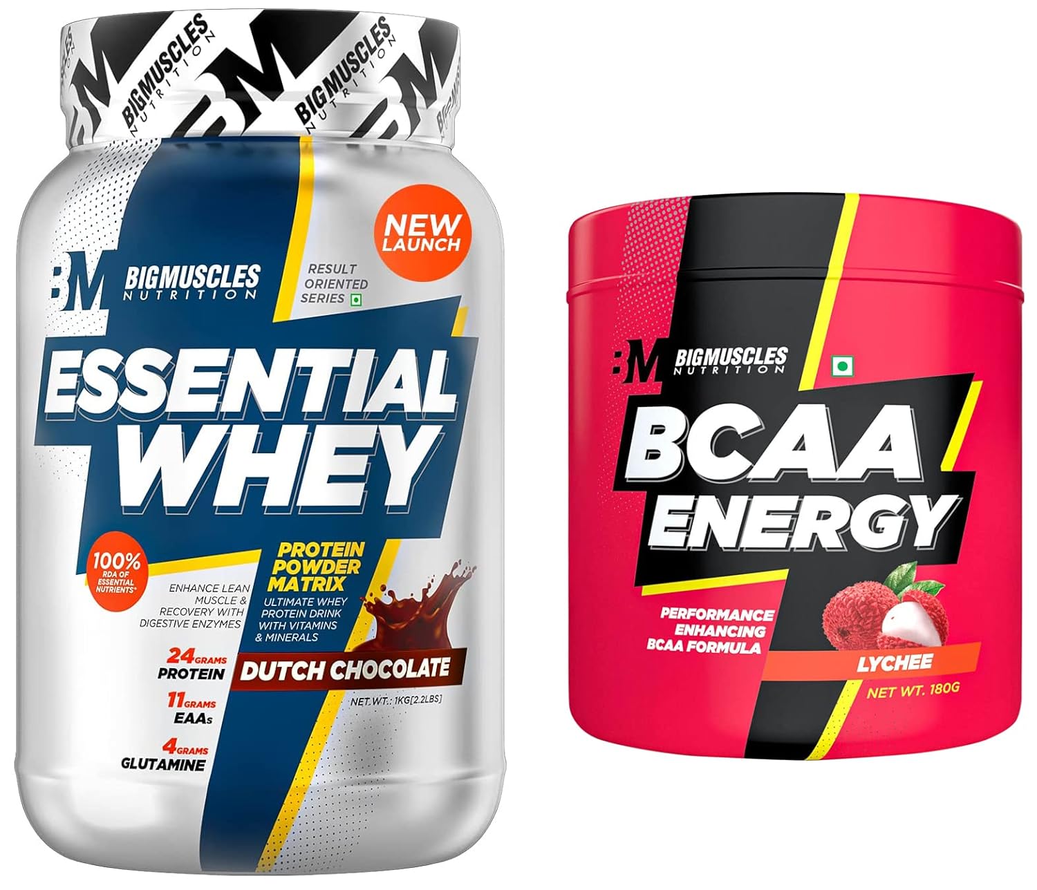 Bigmuscles Nutrition Essential Whey Protein 1Kilogram [Dutch Chocolate ...