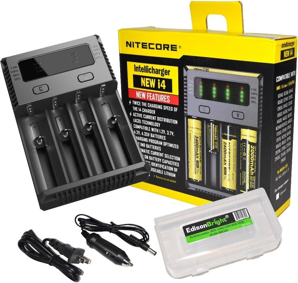 Amazon.com: NITECORE UMS4 Intelligent QC 4-Slot Quick Battery Charger ...