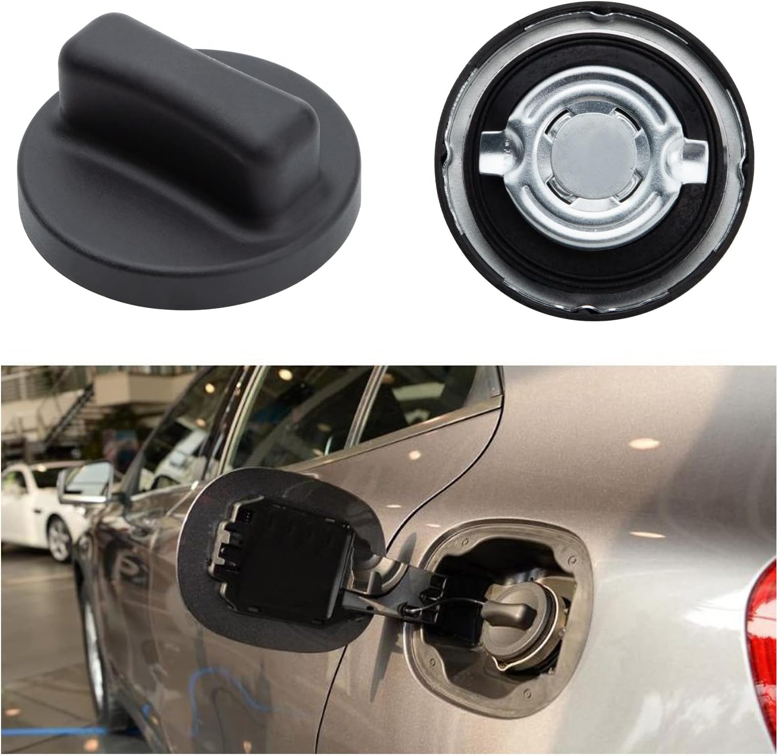 FanPaYY Fuel Tank Filler Cap Universal Replacement Door Housing Petrol ...